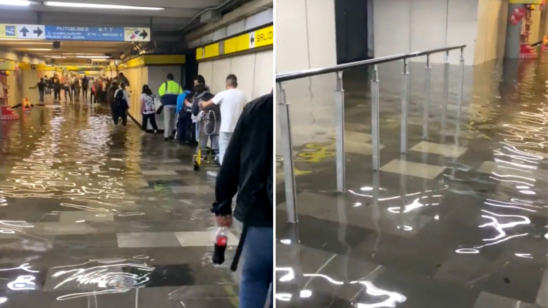 Metro CDMX: Tormenta Inunda Estación Pantitlán Línea 5 | N+